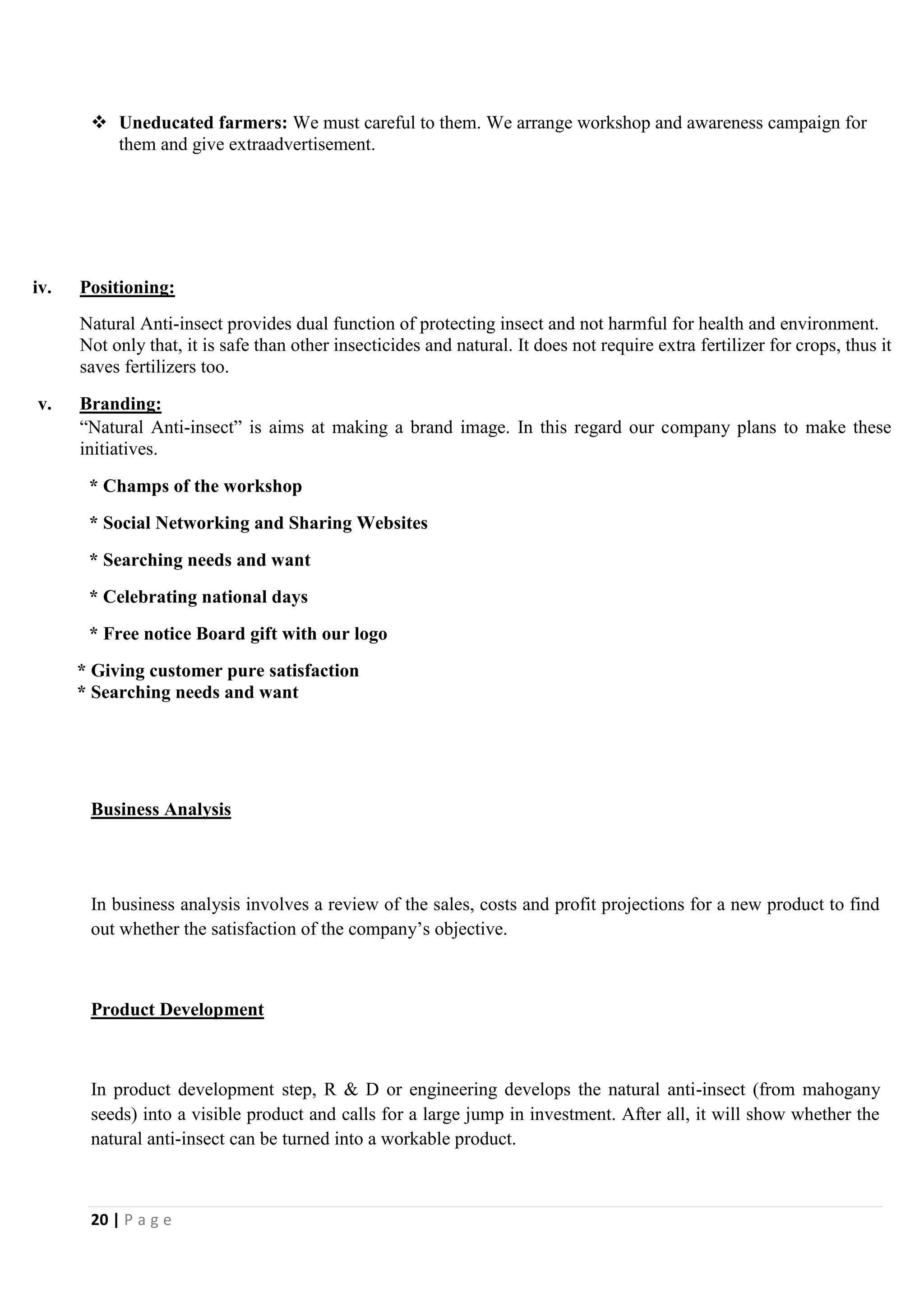 New product development assignment | DOCX