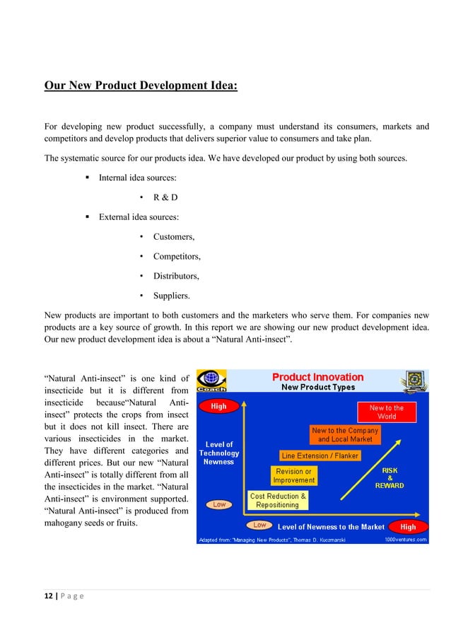 New product development assignment | DOCX | Agriculture | Industries