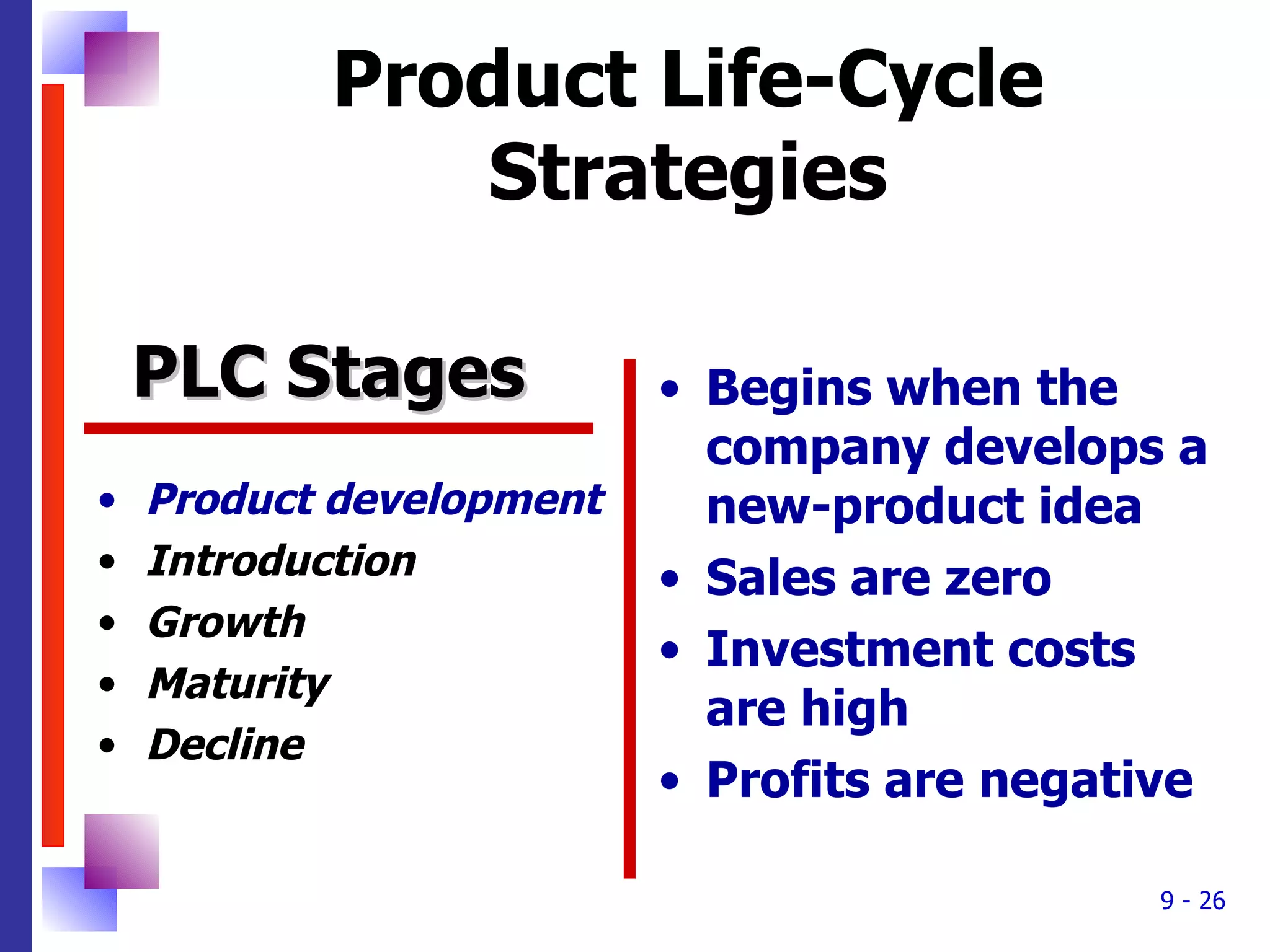New product development and life cycle strategies | PPT