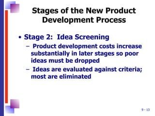 New product development and life cycle strategies | PPT