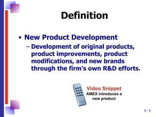 New product development and life cycle strategies | PPT