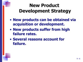 New product development and life cycle strategies | PPT