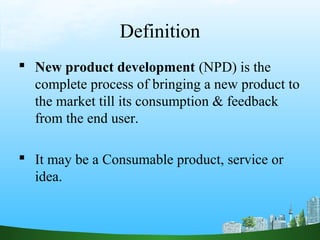 New product development (npd) | PPT