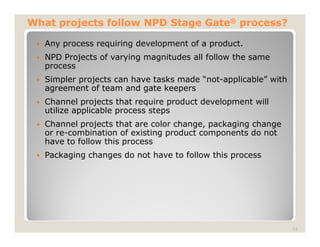 NPD- Stage Gate Presentation | PDF
