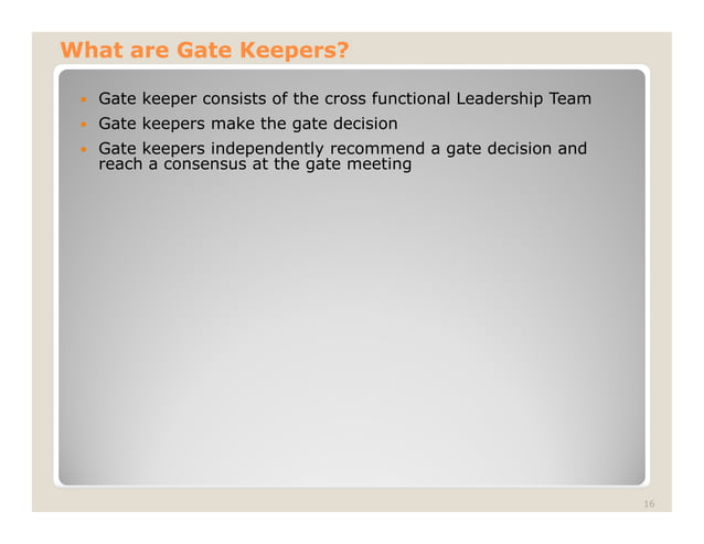 NPD- Stage Gate Presentation | PDF