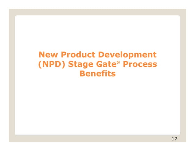 NPD- Stage Gate Presentation | PDF