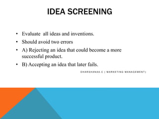 New product development stages - marketing management | PPTX