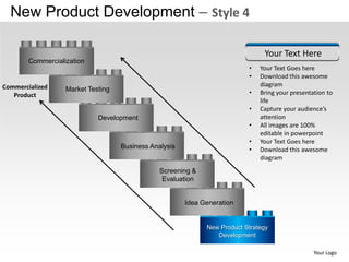 New product development strategy style 4 powerpoint presentation ...