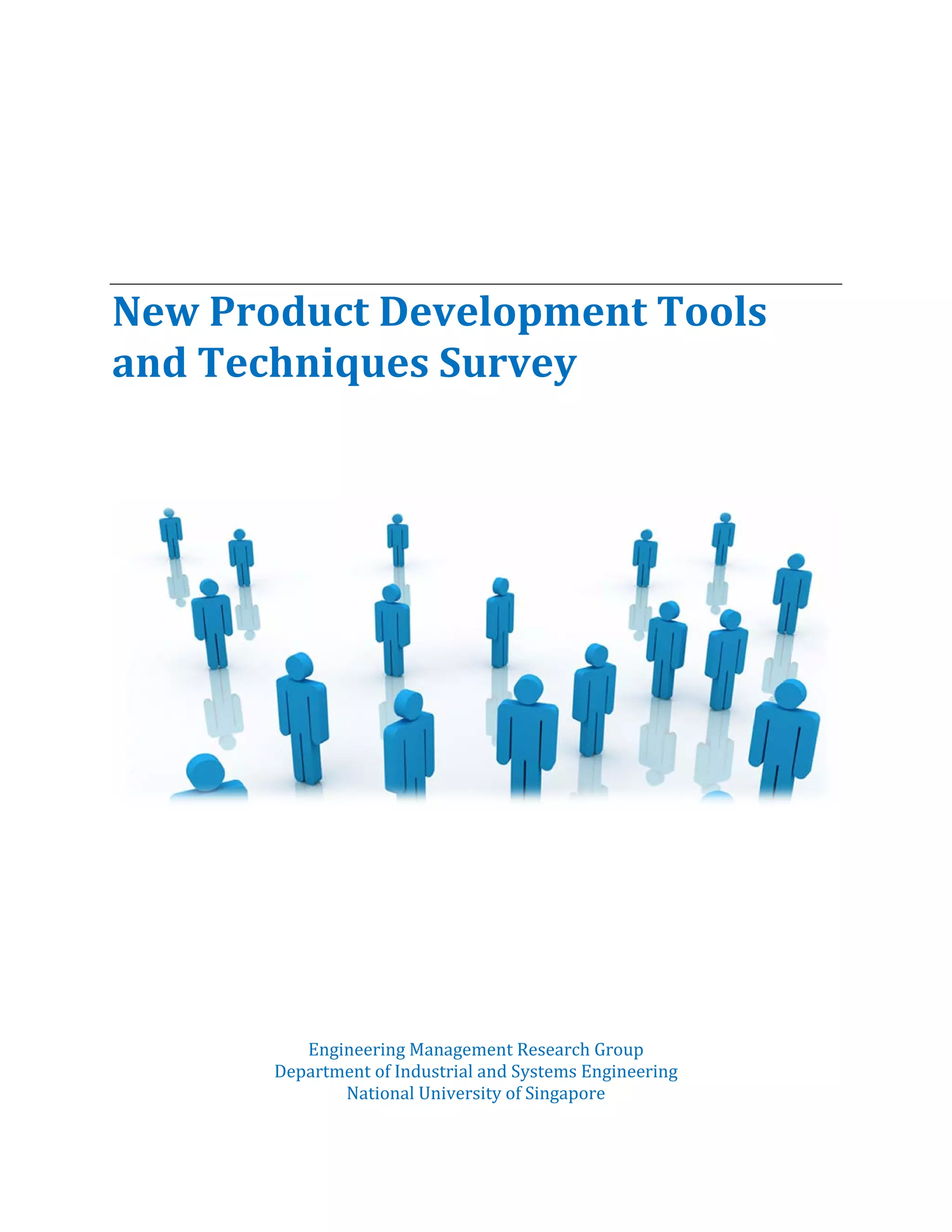 New Product Development Tools and Techniques Survey | PDF