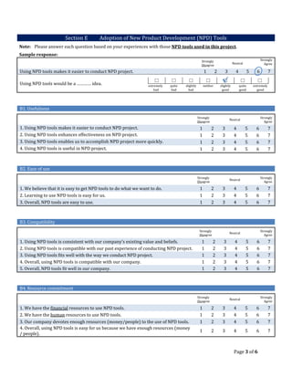New Product Development Tools and Techniques Survey | PDF
