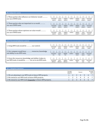 New Product Development Tools and Techniques Survey | PDF