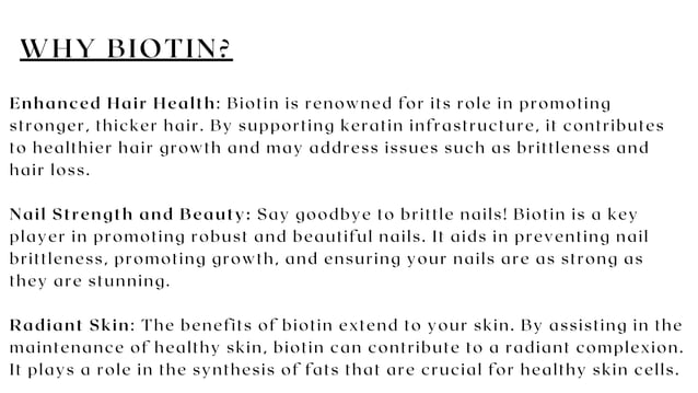 BIOTIN | PPT