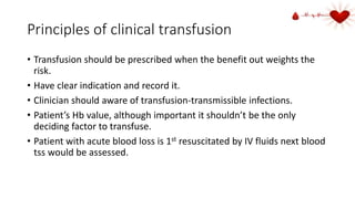 blood transfusion | PPTX