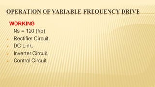 speed control of induction motor using plc and vfd | PPTX