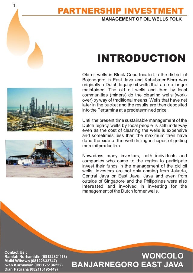Project Proposal of Oil Wells