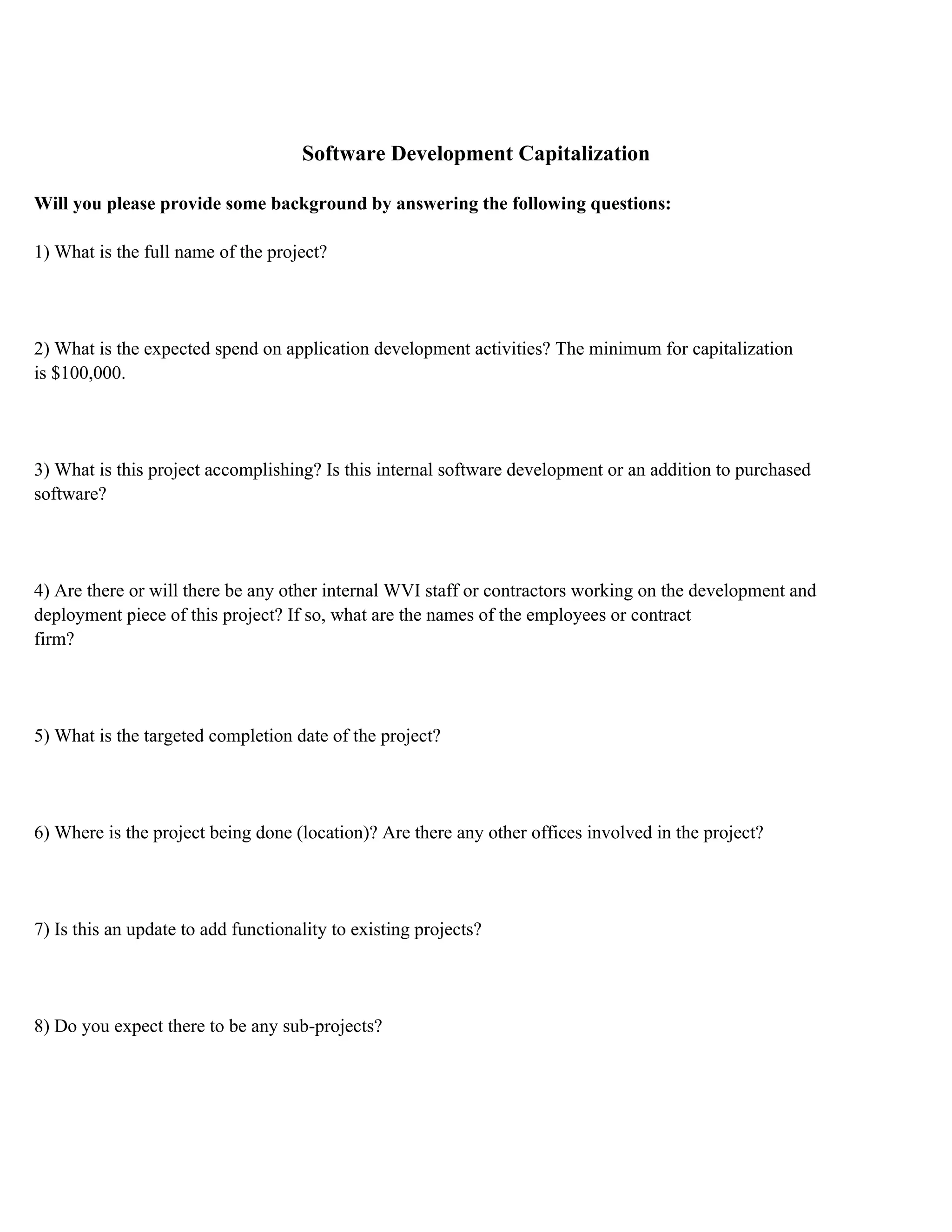 New Project Software Capitalization Questionnaire.docx