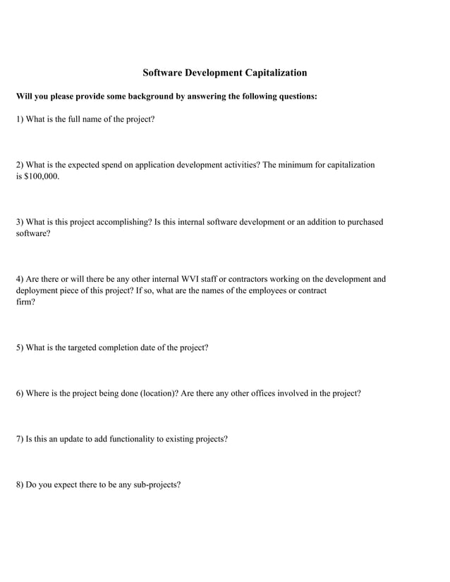 New Project Software Capitalization Questionnaire.docx
