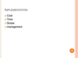 New project specification and implementation | PPT