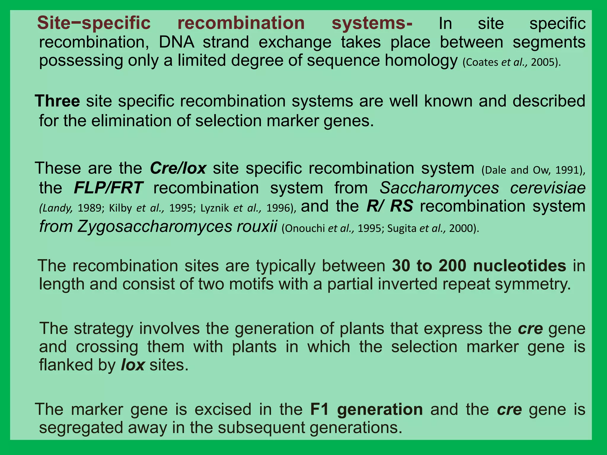 New promoters and selection methods | PPTX