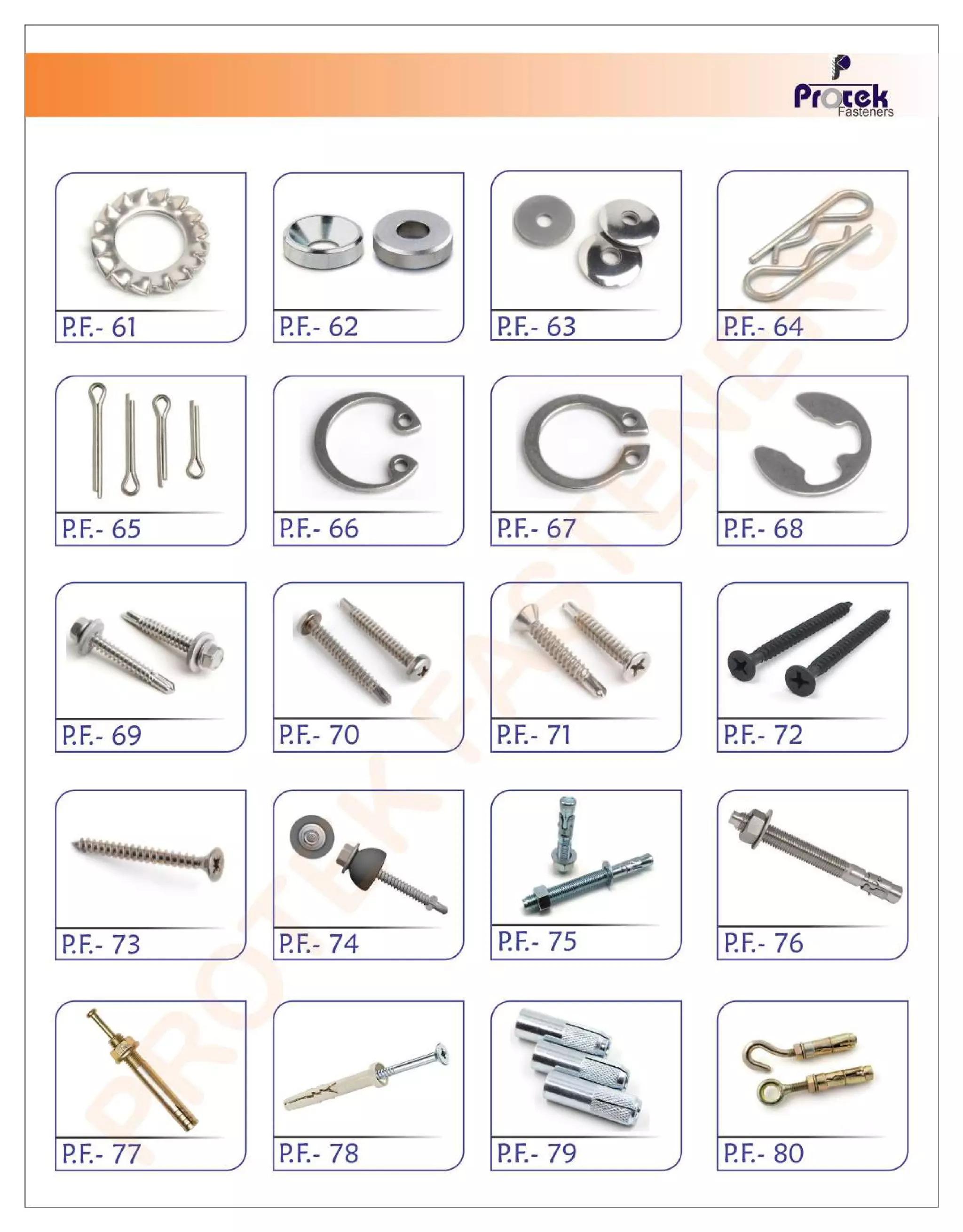 PROTEK FASTENERS BROCHURE STAINLESS STEEL FASTENERS SURAT GUJARAT INDIA ...