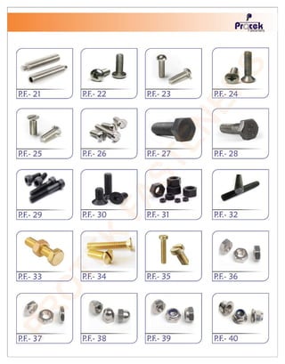 PROTEK FASTENERS BROCHURE STAINLESS STEEL FASTENERS SURAT GUJARAT INDIA NUT BOLTS | PDF