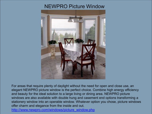 Types of NEWPRO Replacement Windows | PPTX | Home & Garden