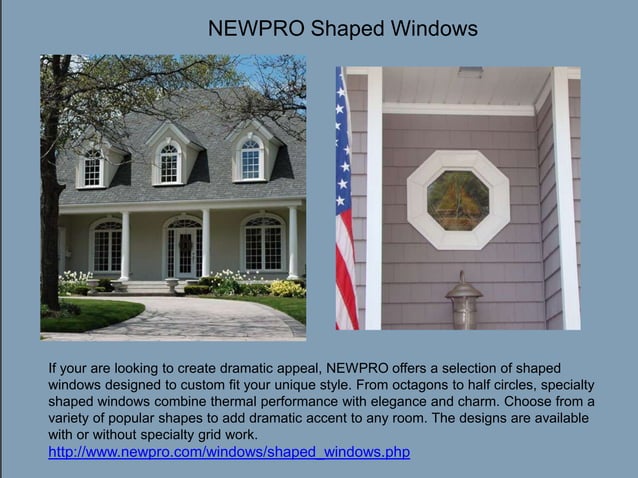 Types of NEWPRO Replacement Windows | PPTX | Home & Garden