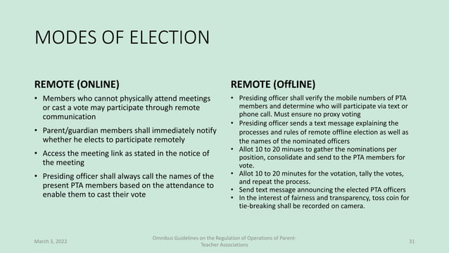 NEW PTA Guidelines-updated.pptx | Professional School | Postgraduate Education