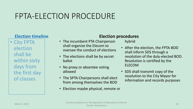 NEW PTA Guidelines-updated.pptx | Professional School | Postgraduate ...