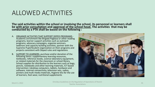 NEW PTA Guidelines-updated.pptx | Professional School | Postgraduate Education