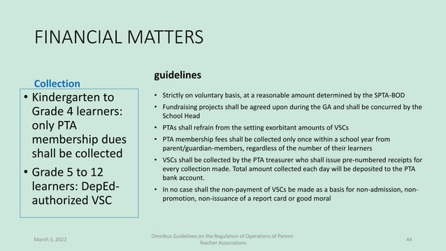 NEW PTA Guidelines-updated.pptx | Professional School | Postgraduate ...