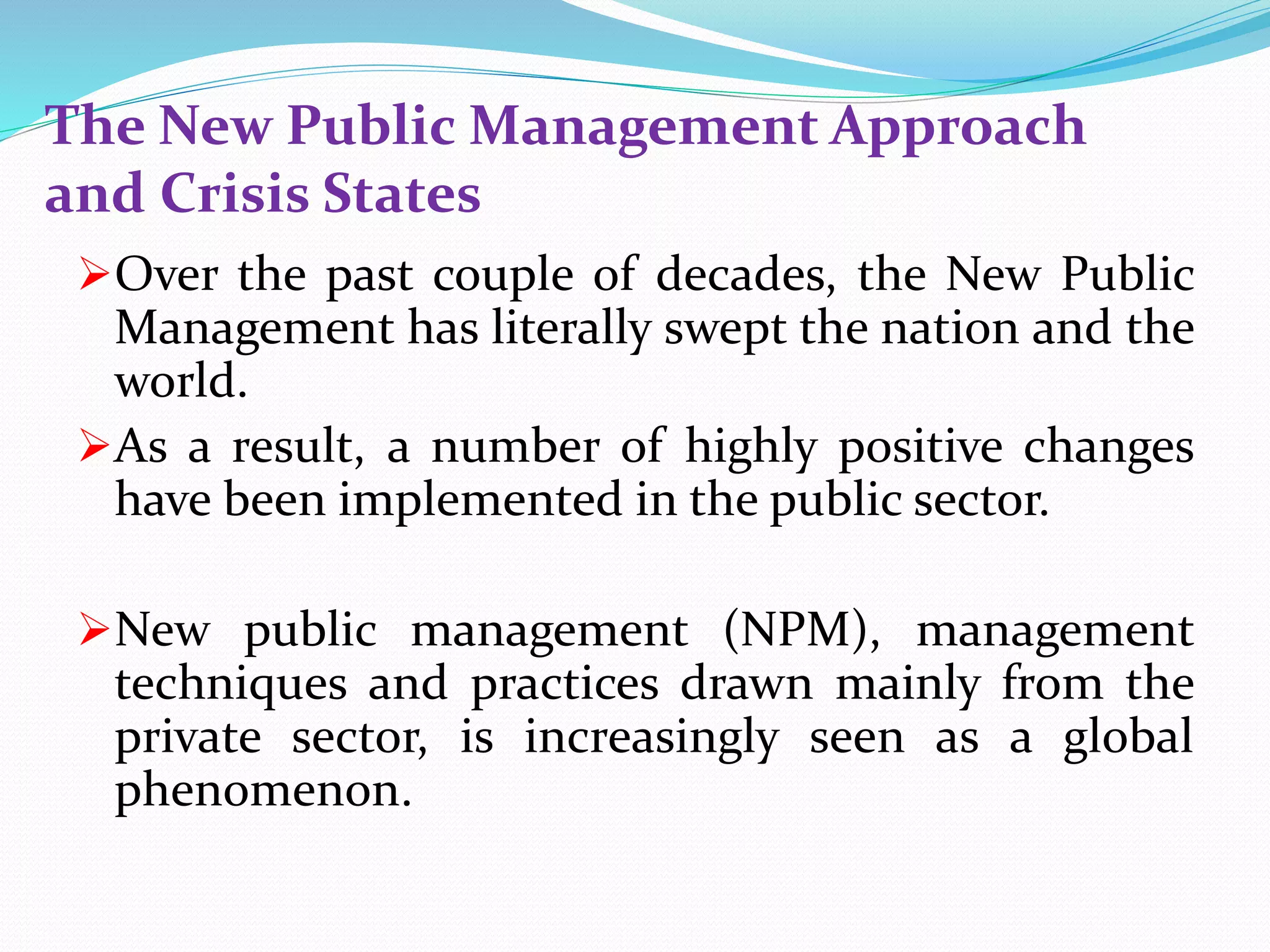 New public management | PPTX