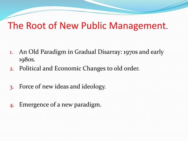 New public management | PPT | Free Download