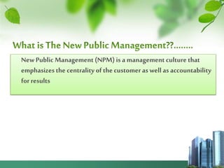 New public management | PPT