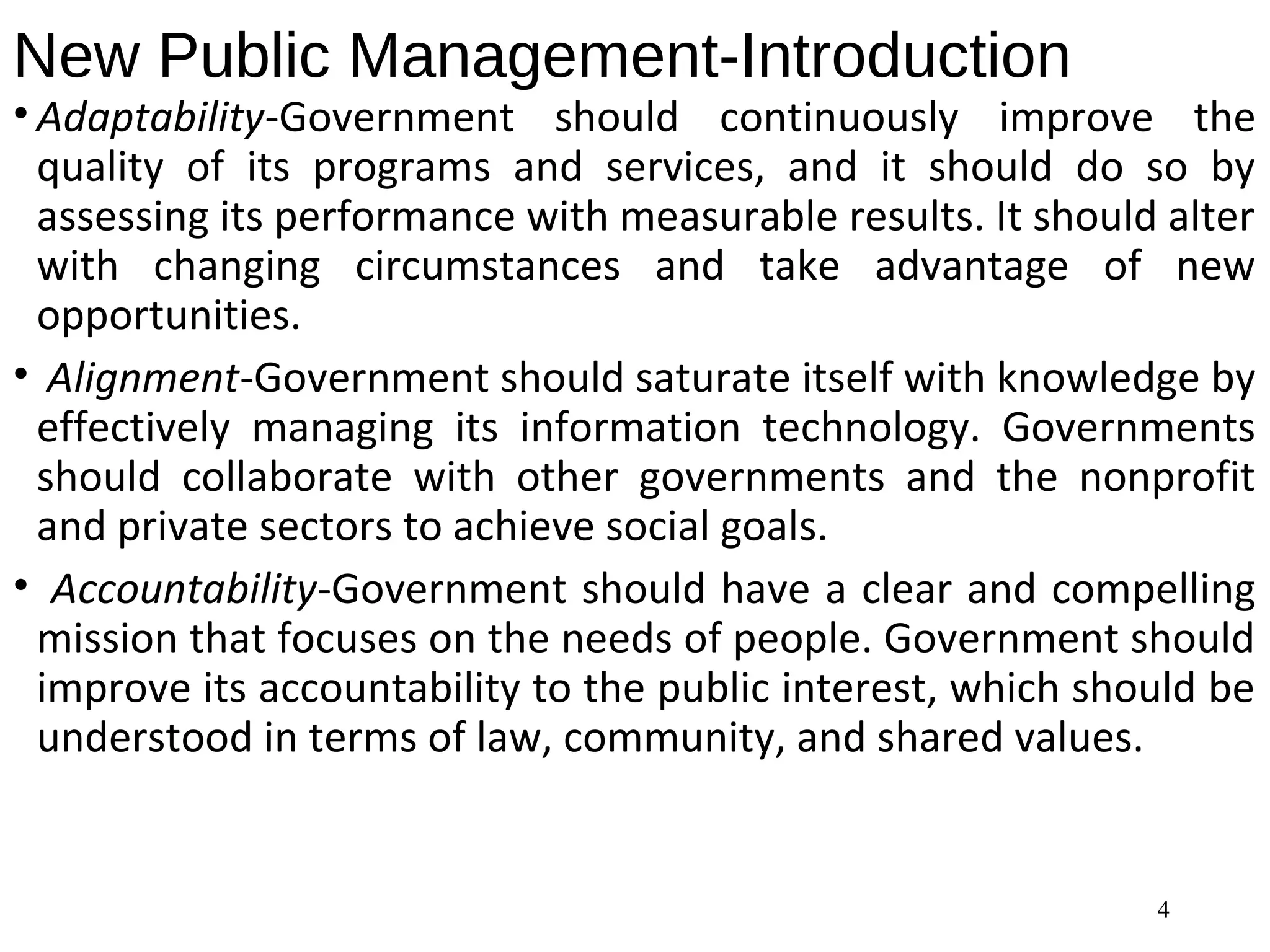 New public management | PPT