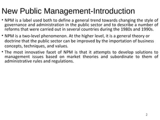 New public management | PPT