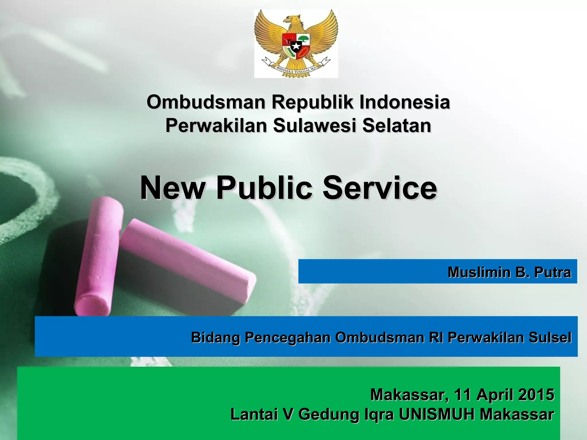 New public Service | PPT