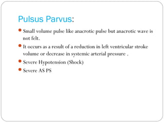Types of Arterial pulses | PPT