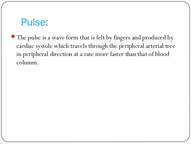 Types of Arterial pulses