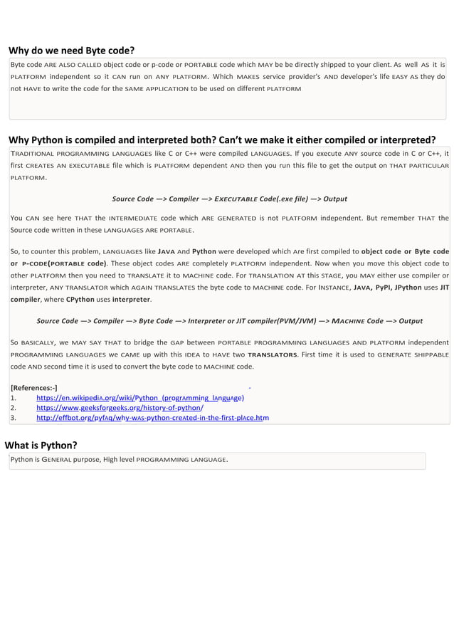 Python Introduction | PDF