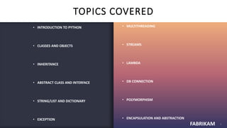 Summer Training Project On Python Programming | PPTX