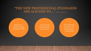 An introduction to the Professional Standards (Wales) | PPT