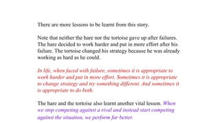 Motivational story on Team Building - New Rabbit and Tortoise Story | PPTX