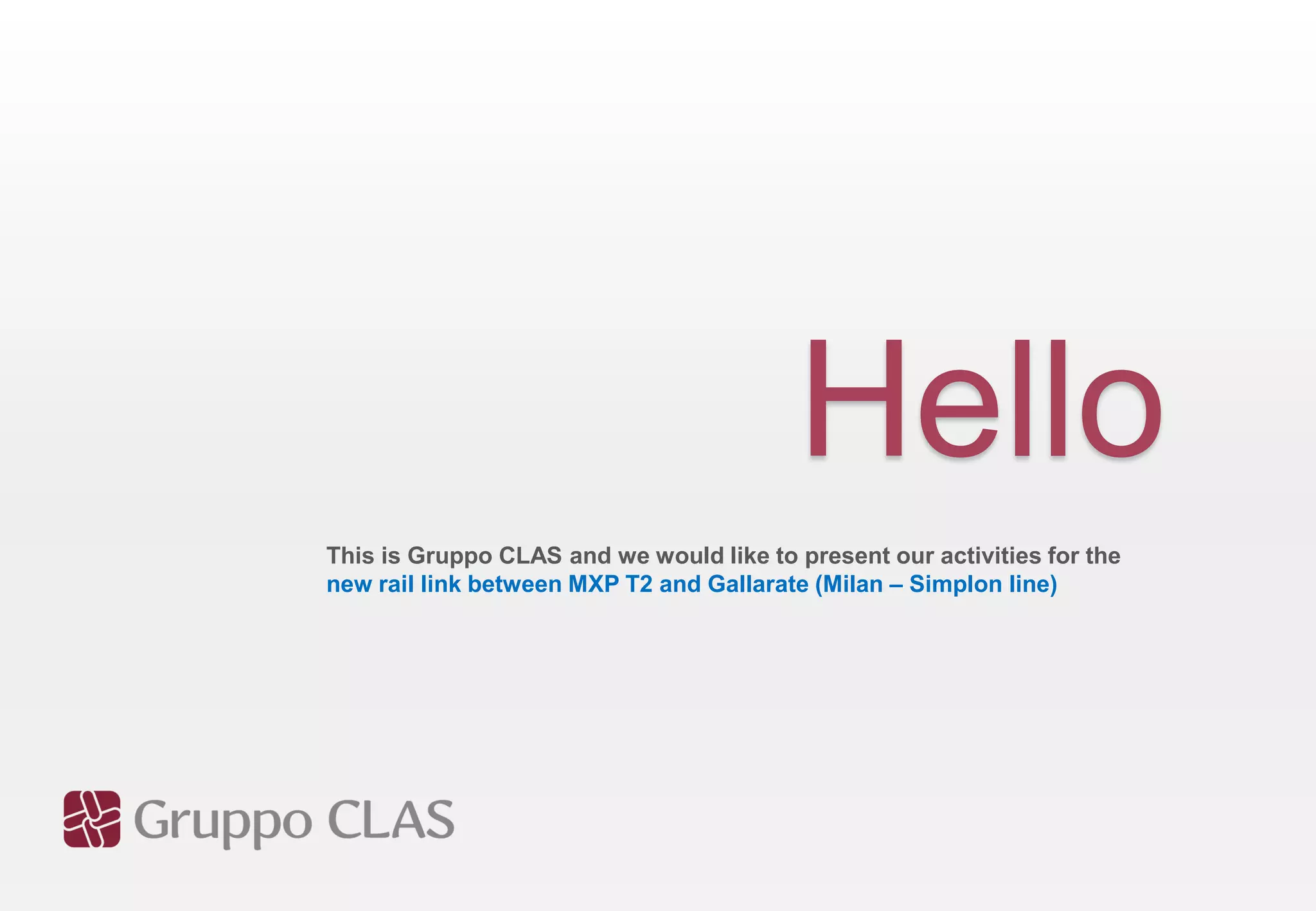 New rail link between mxp t2 and gallarate | PPT