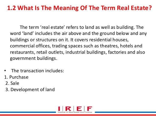 Real Estate Basic real-estate-basic