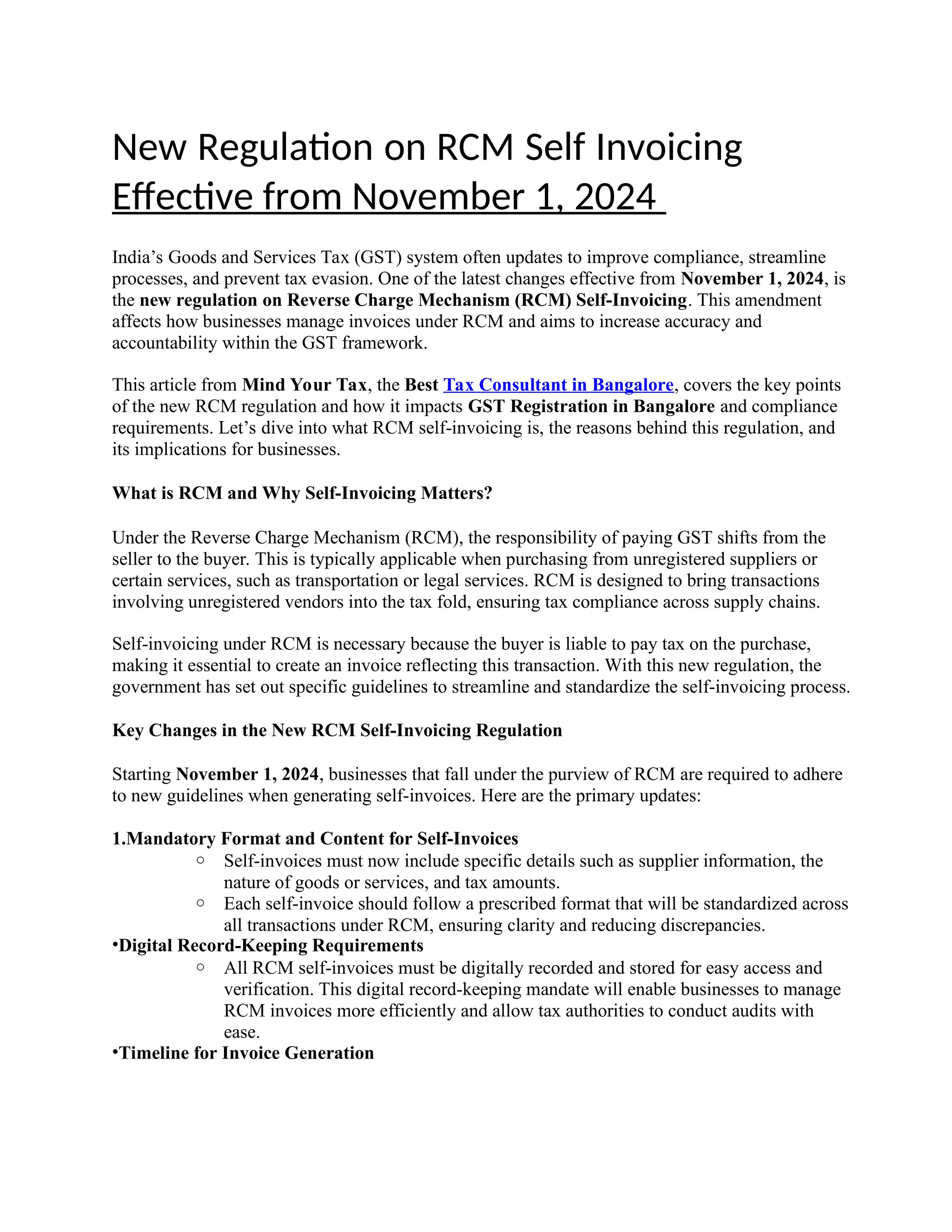 New Regulation on RCM Self Invoicing Effective from November 1.ppt