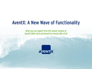 AventX: A New Wave of Functionality | PDF