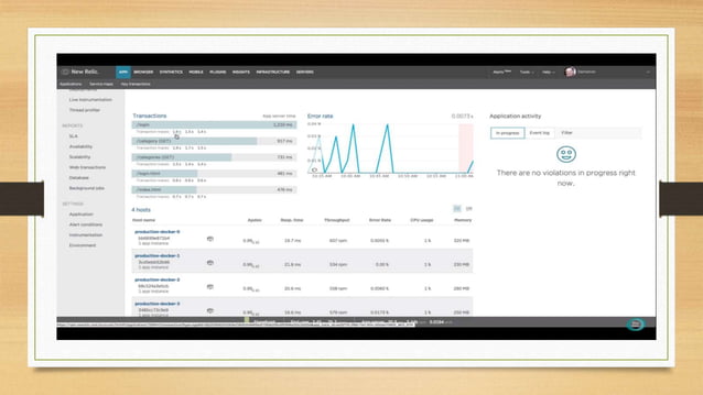 New relic | PPTX | Computer Software and Applications | Computing