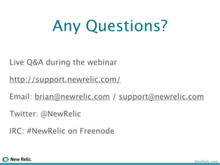 New Relic: Optimizing The Database SQL and NoSQL Alike | PDF