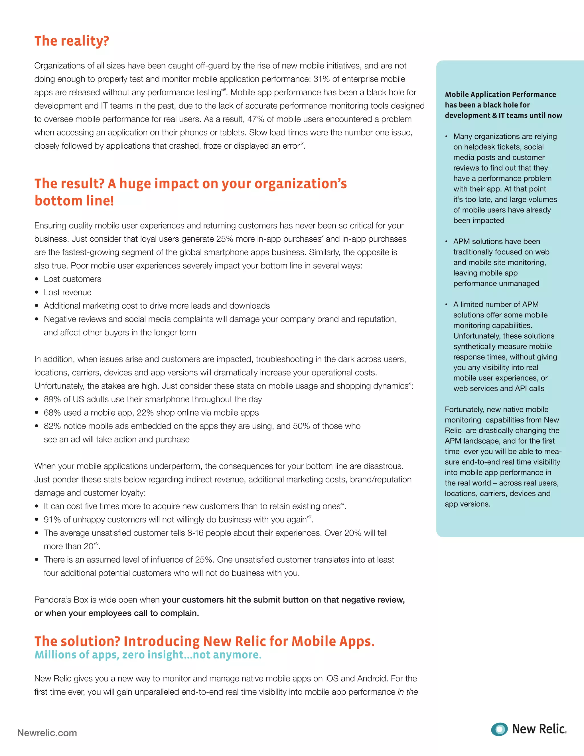 New Relic WhitePaper Monitoring Mobile Apps | PDF